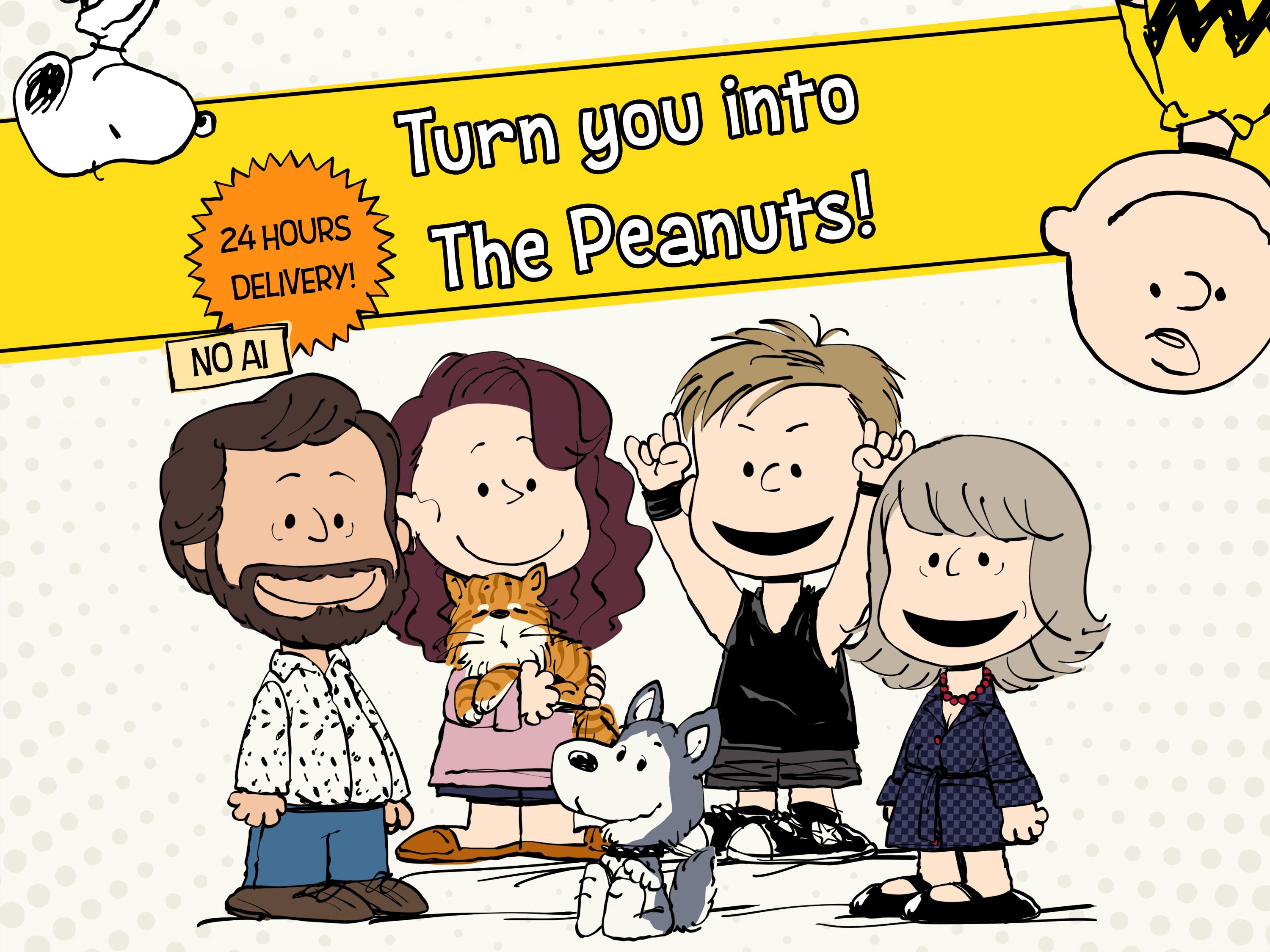 Personalized Peanuts Style Portrait: Custom Digital Illustration ...