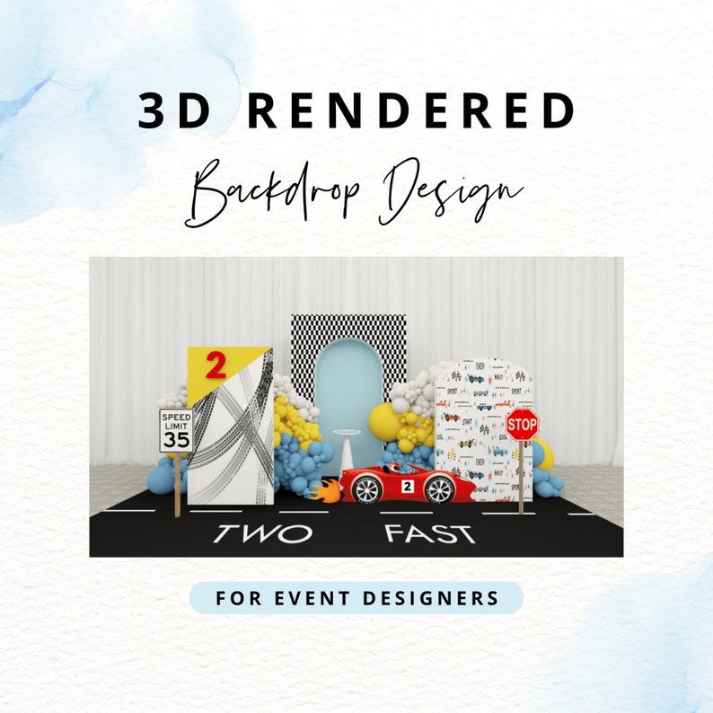 3D Digital Mockup Render- Custom Event Mockup Render Backdrop Event ...