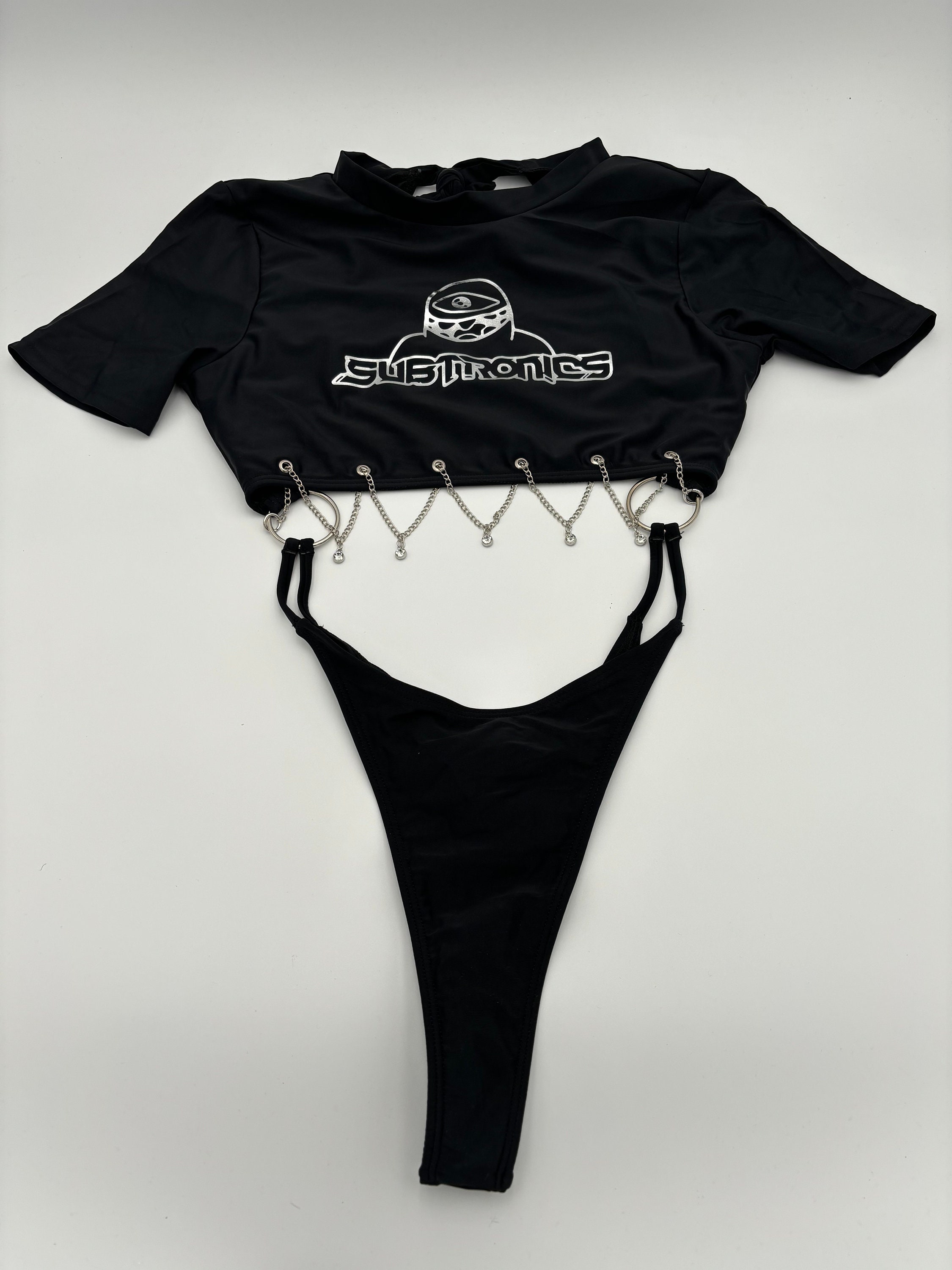 Subtronics Black Bodysuit • Rave Bodysuit • Bodysuit • Rave Bathing ...
