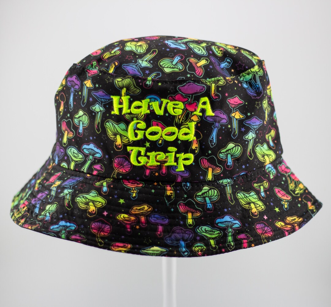 Have A Good Trip Bucket Hat • Rave Hat • Festival Bucket Hat • Mushroom ...