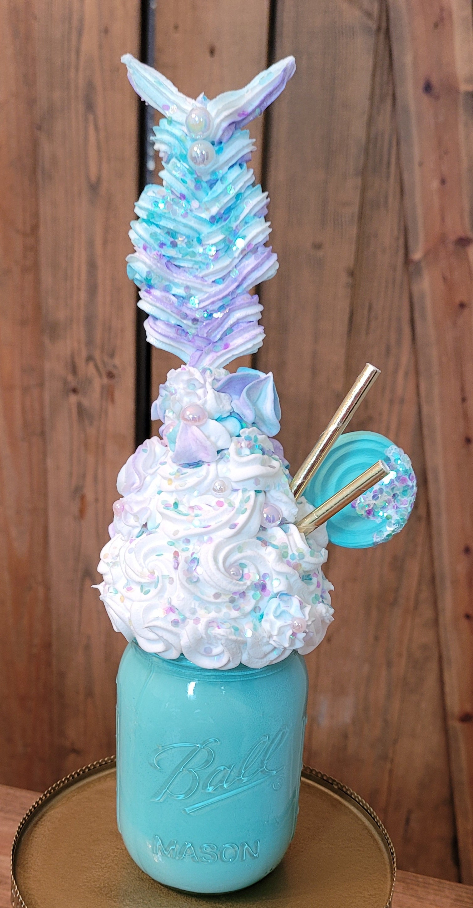 Mermaid Milkshake Fake Teal - Etsy