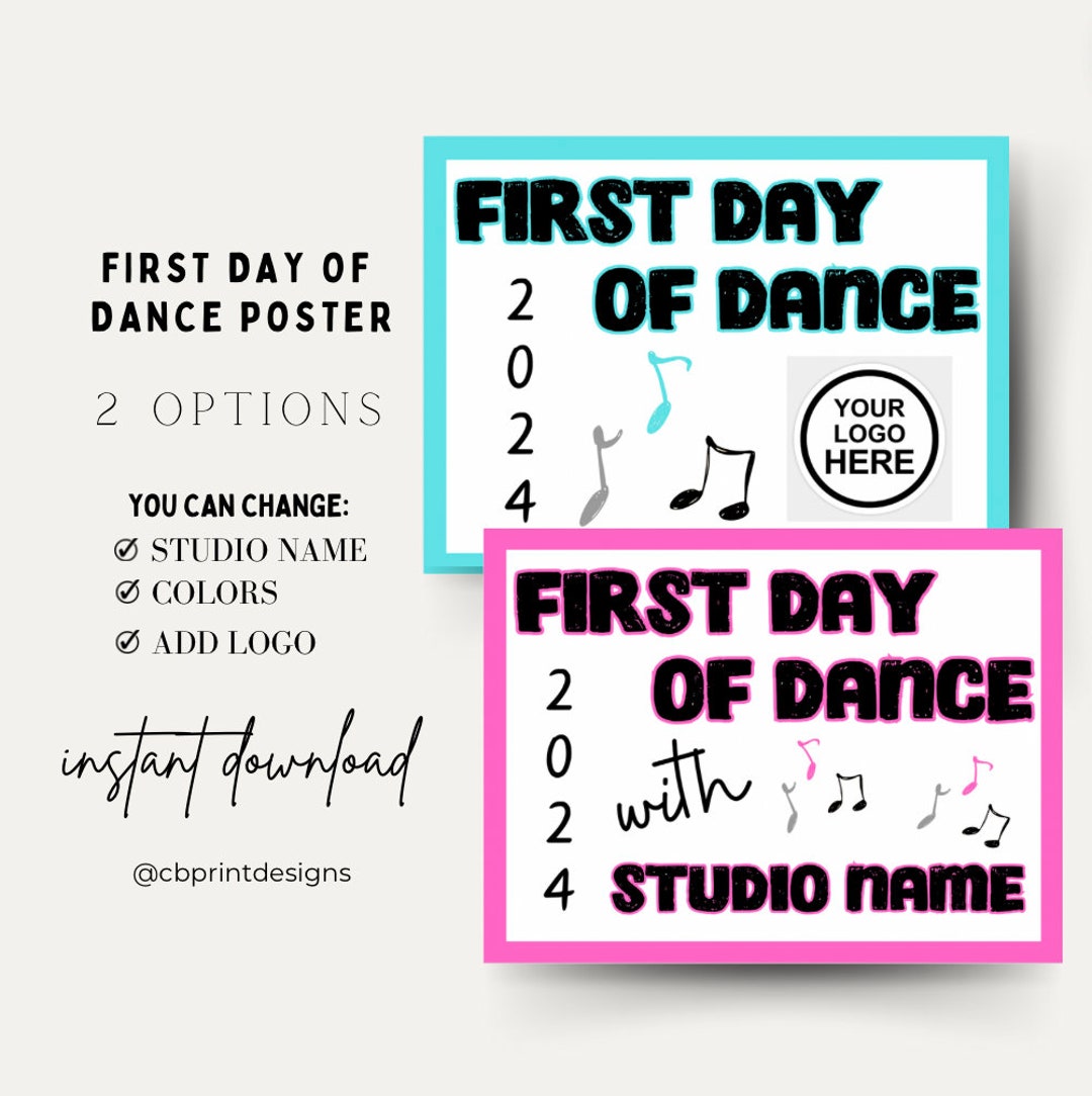First Day of Dance Poster/sign - Etsy
