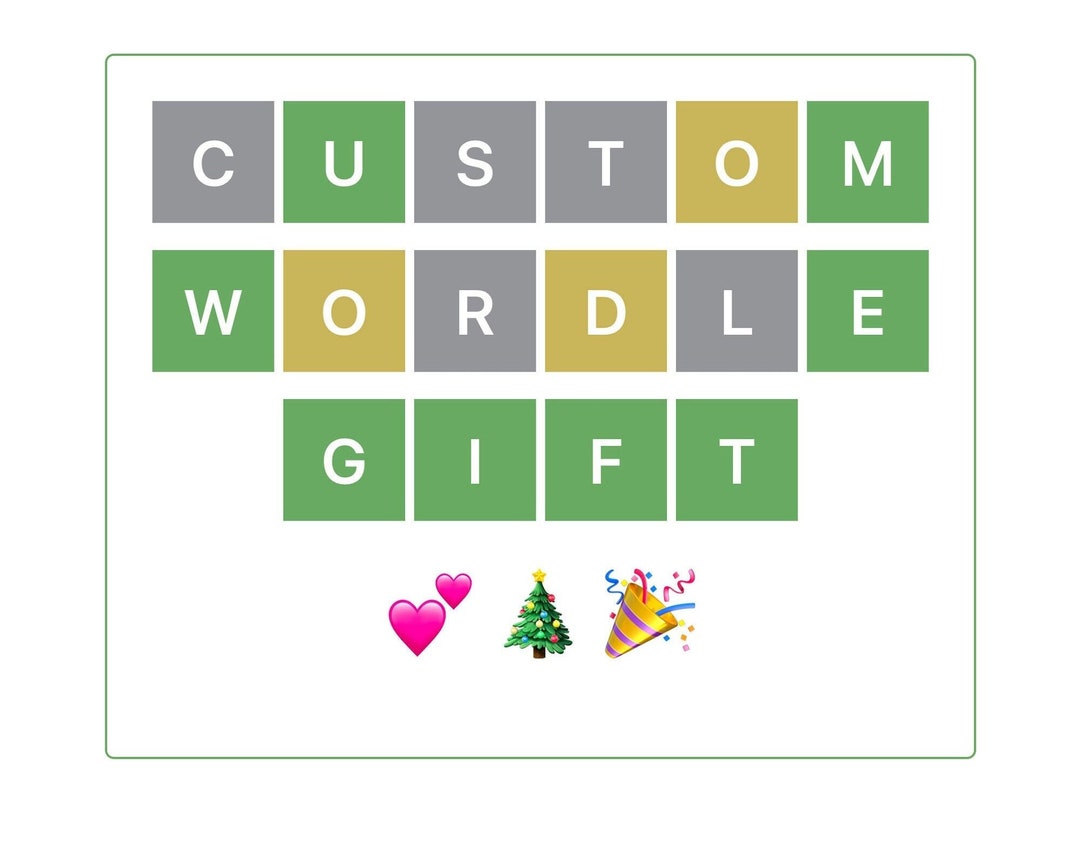 Personalized Wordle Gift | Perfect for Worlde Lover | Last Minute ...