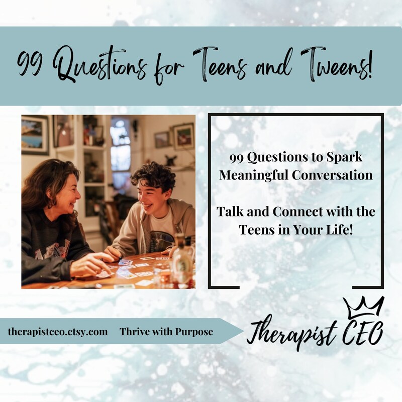 Conversation Starters for Teens - Etsy