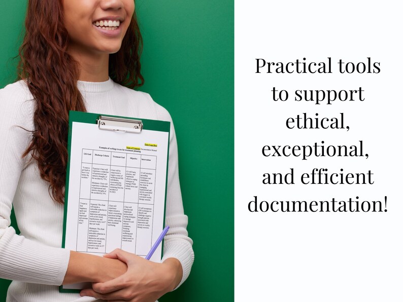 Documentation Guide for Therapists Fully Customizable Manual Meets ...