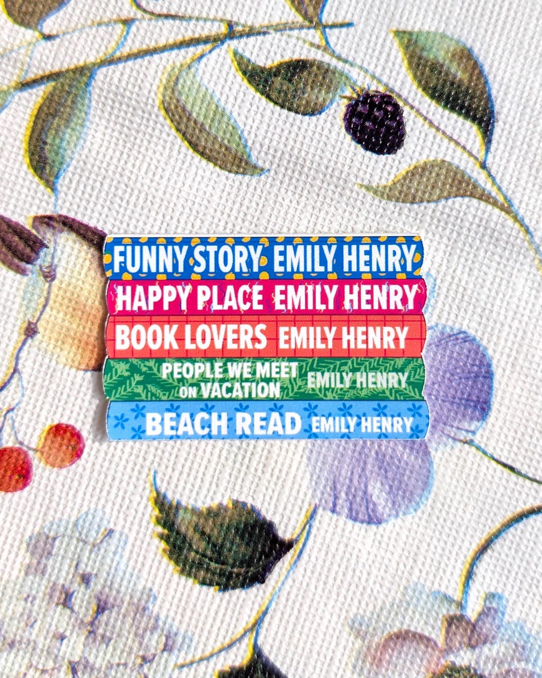 Emily Henry Book Stack Vinyl Sticker | Bookish Reader Gift - Etsy