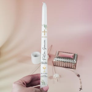 First Holy Communion Taper Candles Personalized Ceremony Candle, First ...