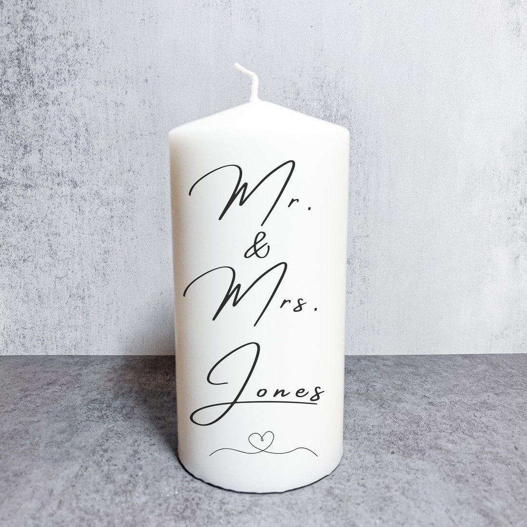 Personalized Wedding Candle Wedding Favors, Wedding Table Centerpiece ...