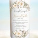 In Loving Memory White Floral Custom Candle Personalized Funeral ...