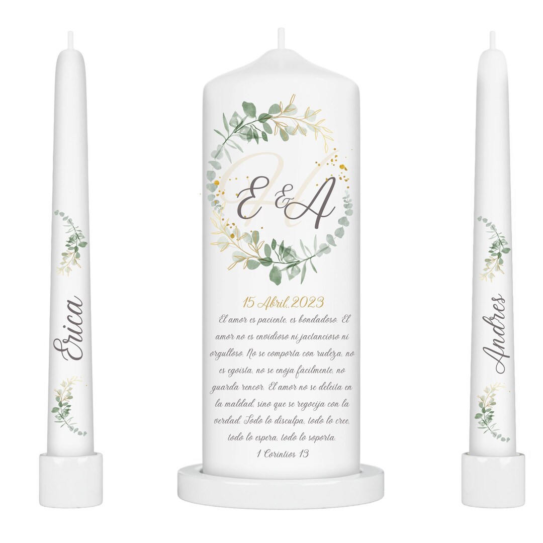 Personalized Wedding Candle Wedding Favors, Wedding Table Centerpiece ...