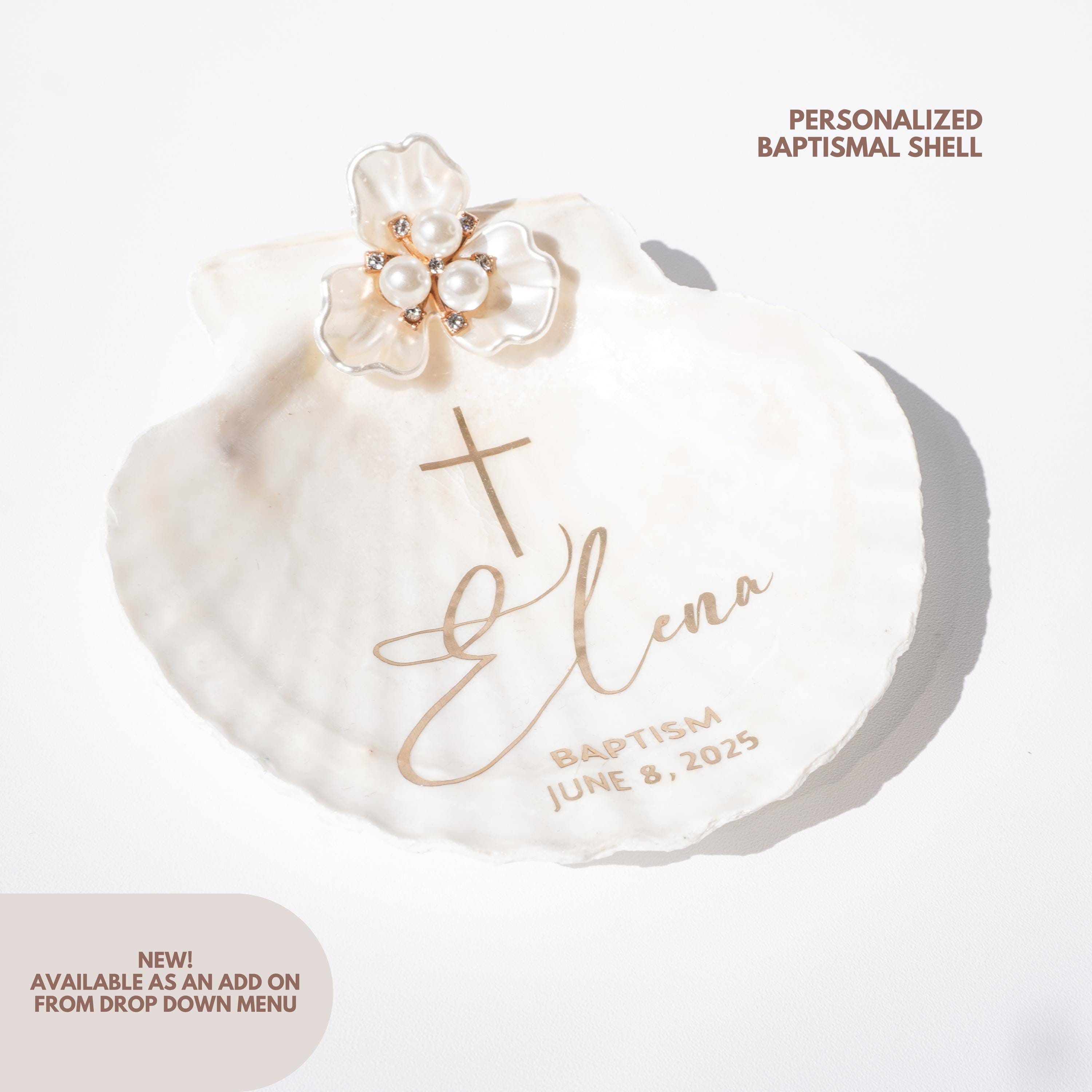 Personalized Baptism Foil Lettering Pillar Candle With Ribbon Bow ...