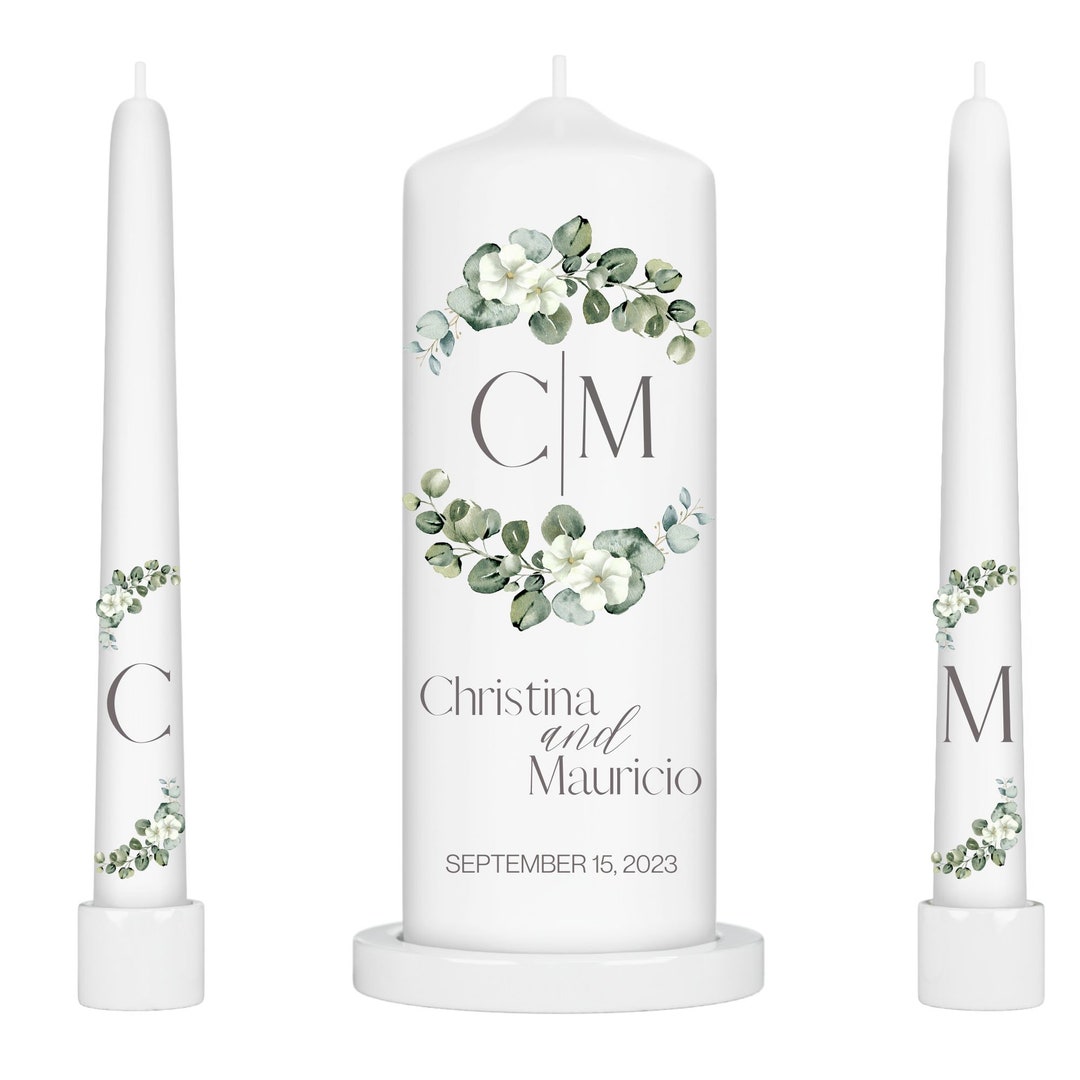 Personalized Wedding Candle Wedding Favors, Wedding Table Centerpiece ...