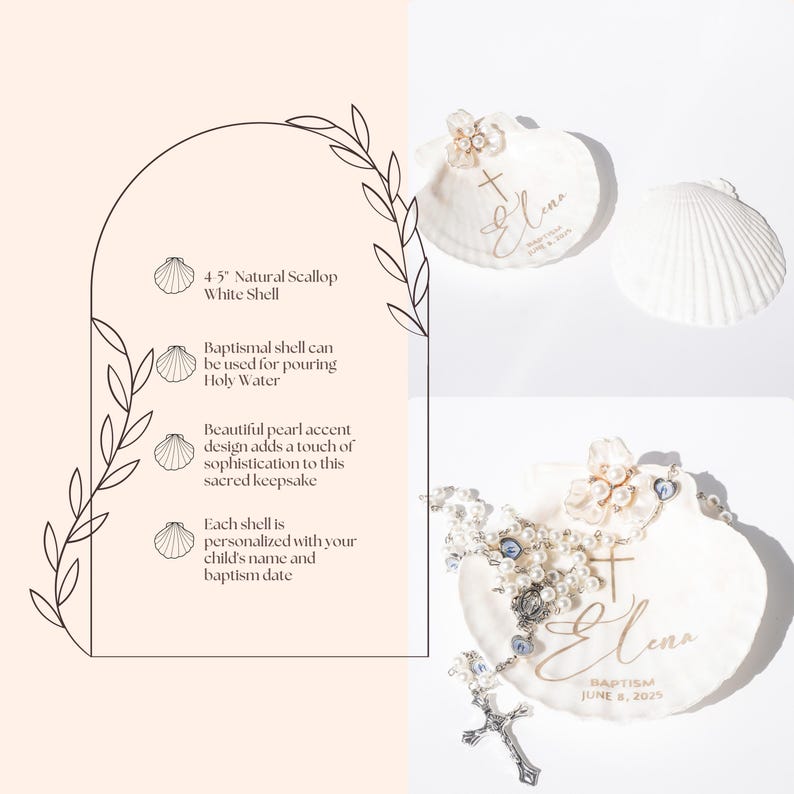 Personalized Baptism Foil Lettering Pillar Candle With Ribbon Bow ...