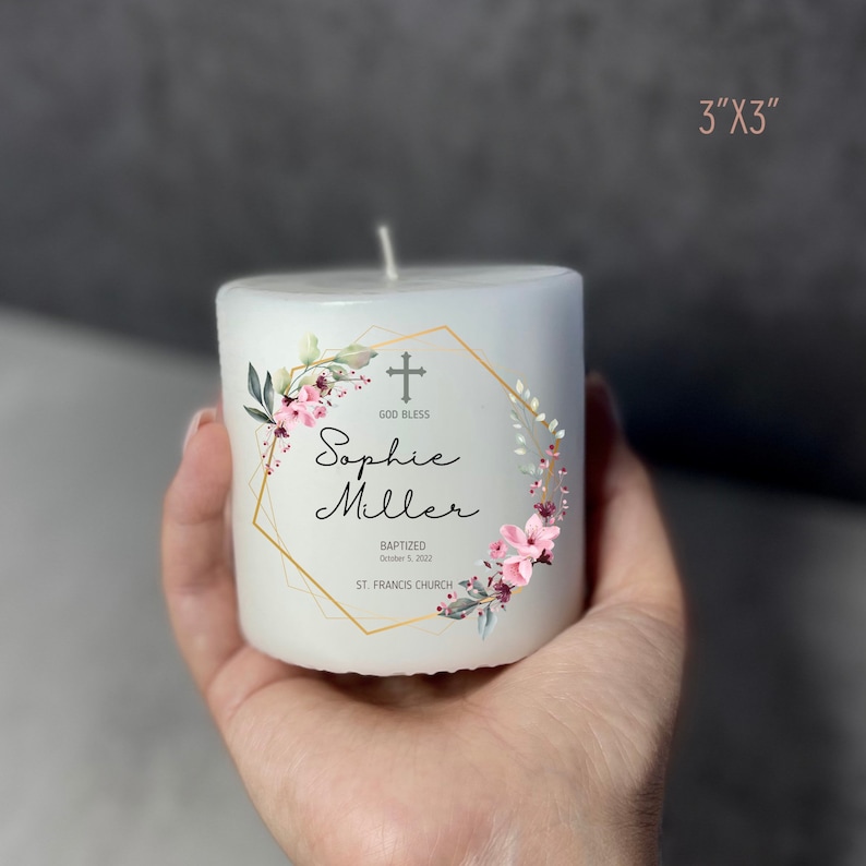 Personalized Baptism Candle Baptism Candle Baptism - Etsy