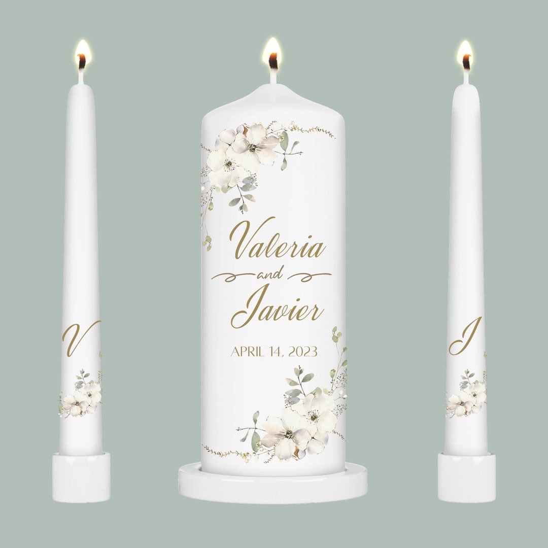 Personalized Wedding Candle Set Unity Wedding Candle Set - Etsy