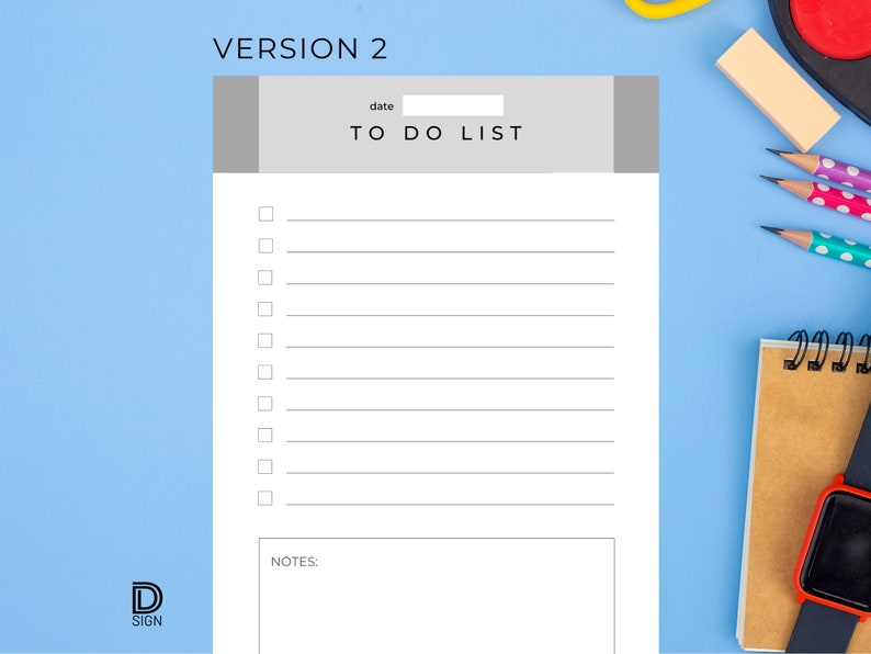 Black White Minimal to Do List Printable Template A4/a5/letter Included ...