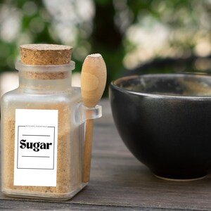 Printable Kitchen Labels & Templates 4 Sizes , Minimalist Stickers ...