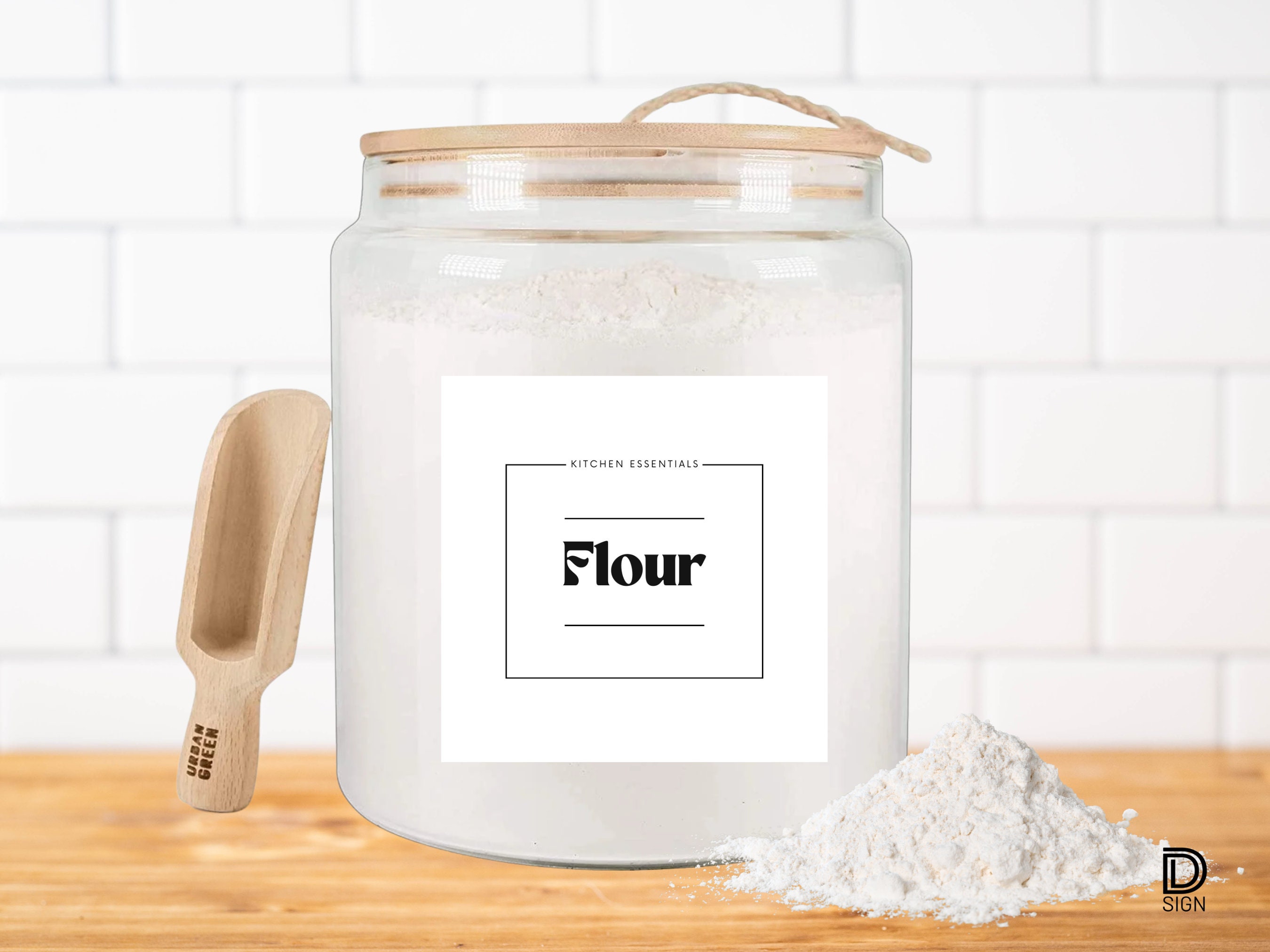 Printable Kitchen Labels & Templates 4 Sizes , Minimalist Stickers ...