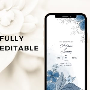 20 Design Wedding Invitation Templates in Smartphone Format | Instant ...