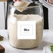 Printable Kitchen Labels & Templates 4 Sizes , Minimalist Stickers ...
