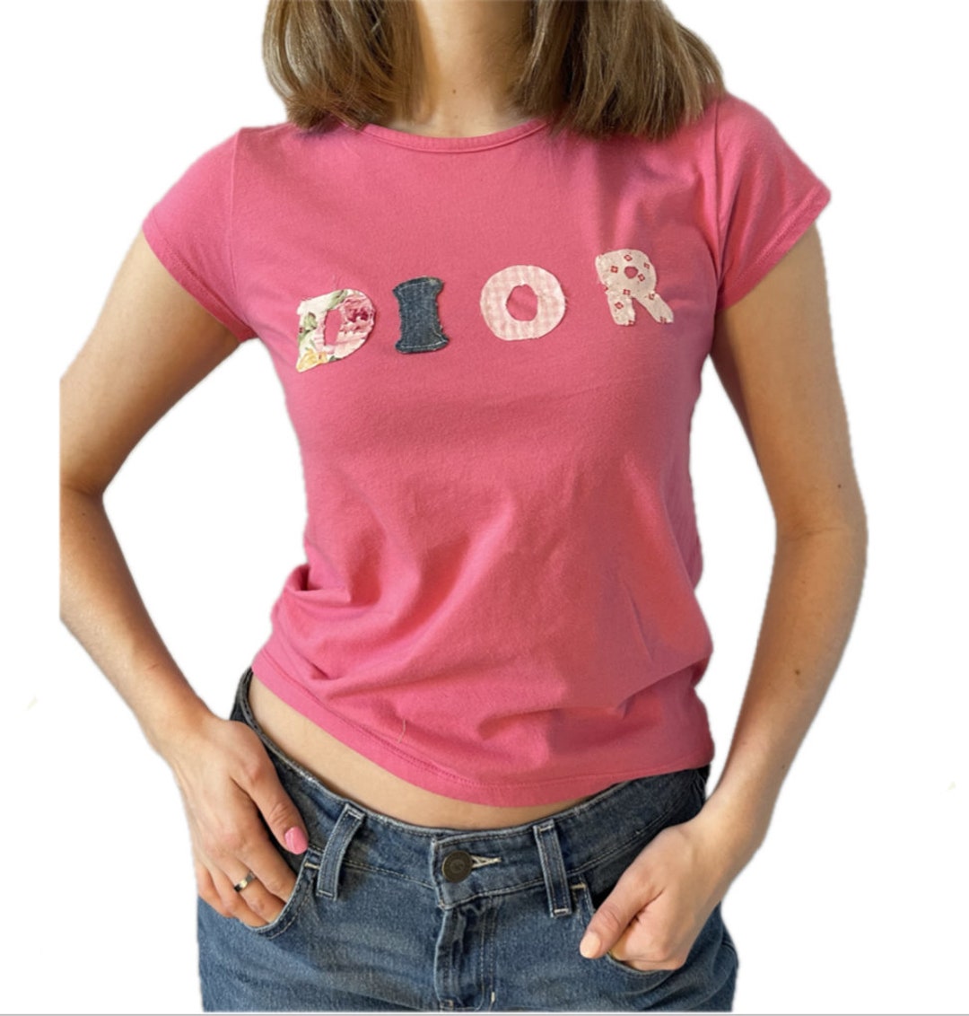 Personalized Letter Patchwork Baby Tee - Etsy