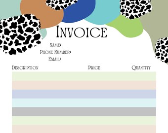 Basic Business Invoice Template - Etsy