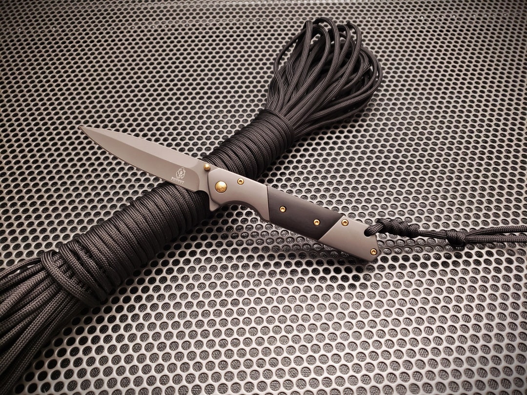 Spring Assisted Knife Gentleman's Knives With Lanyard High - Etsy