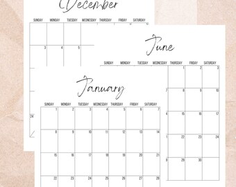 Monthly Cleaning Calendar Rotation Printable Digital Download - Etsy