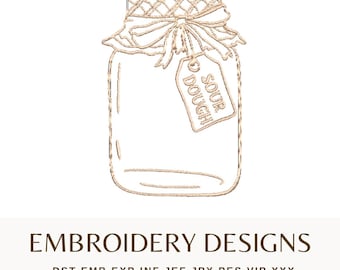 Sourdough Machine Embroidery Design Sour Dough Boule Round Loaf in 6 ...