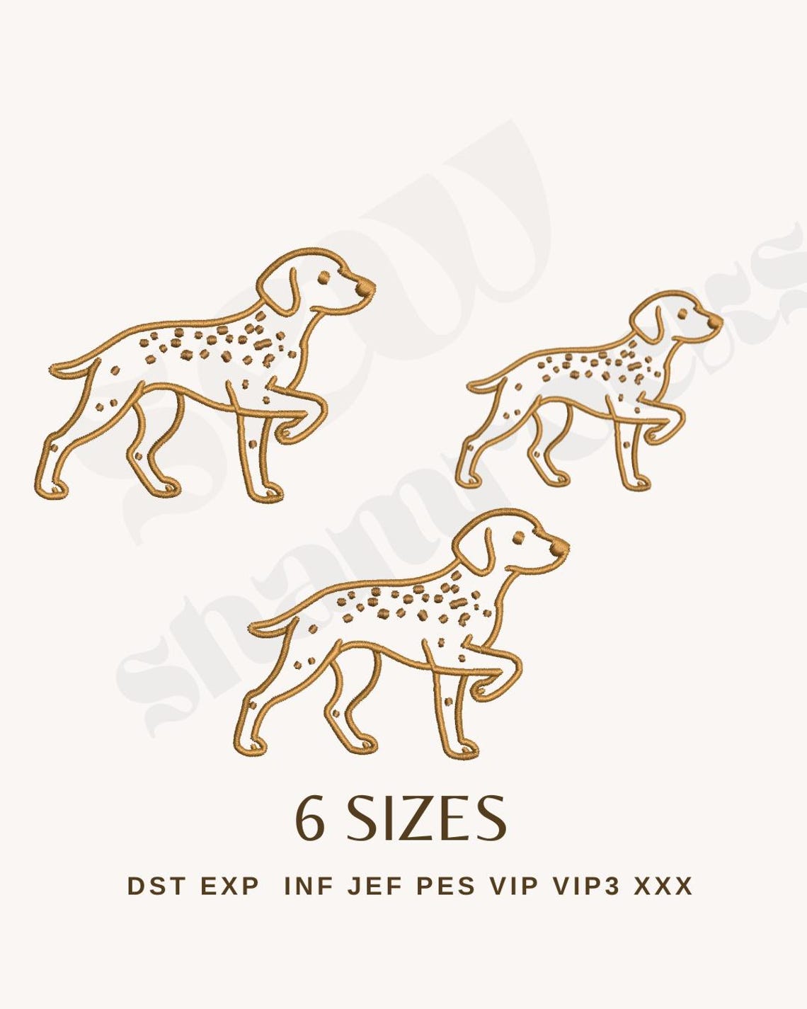 German Shorthaired Pointer Embroidery File - Pointer Dog Machine ...