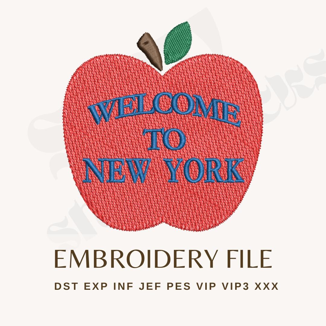 Welcome to New York Machine Embroidery - Embroidery File - T Swift ...