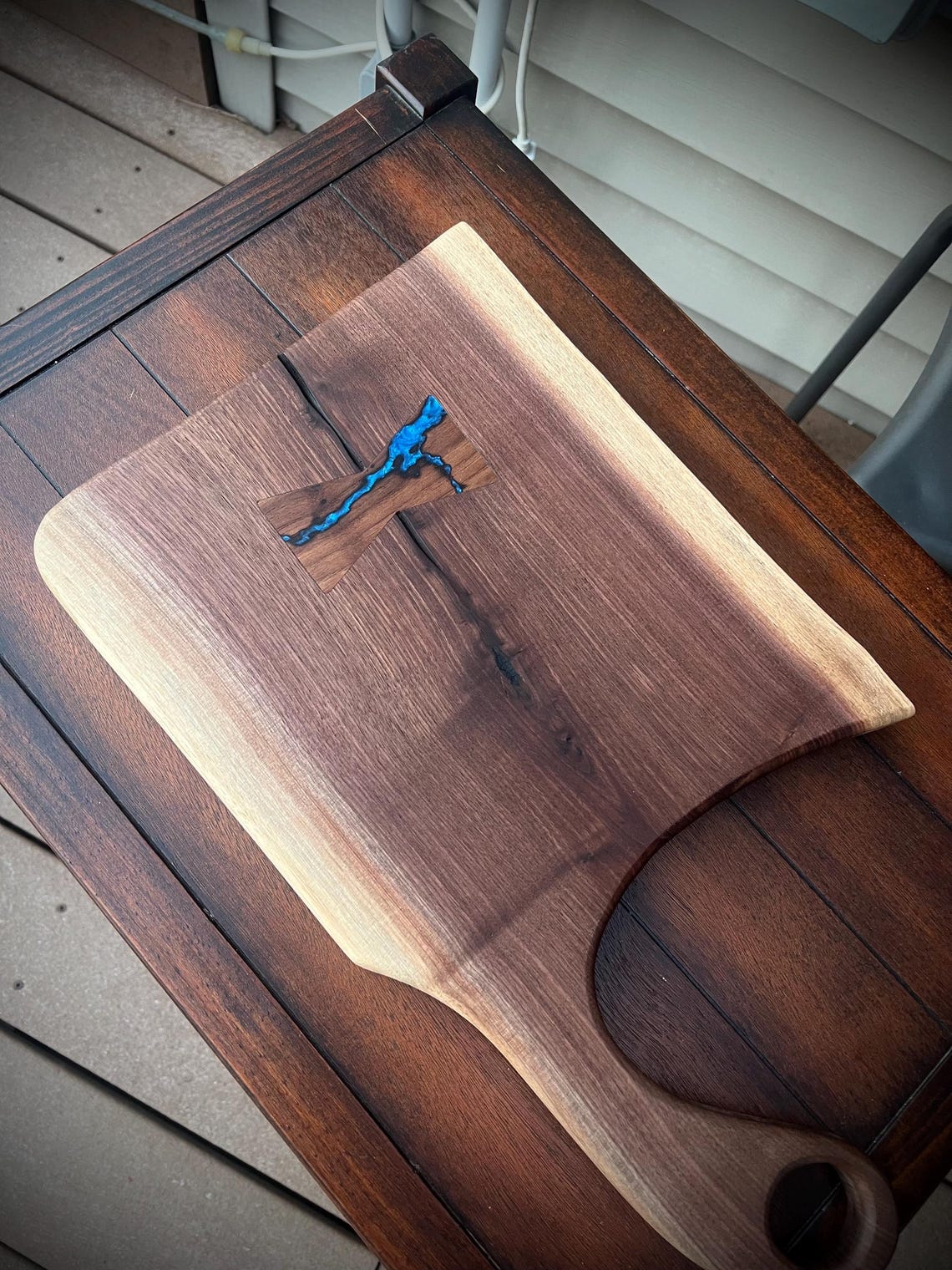 Fractal Burned Charcuterie Board walnut 17 X 10 - Etsy