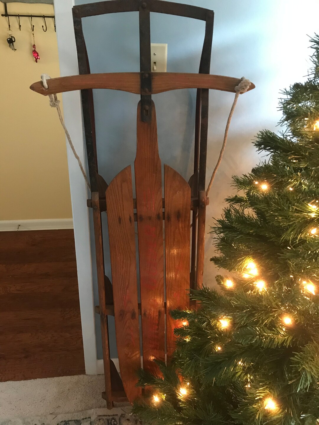 Vintage Lightning Guider Snow Sled. Vintage Decor. Vintage - Etsy