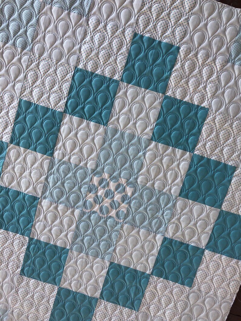 Blue Baby Quilt - Etsy
