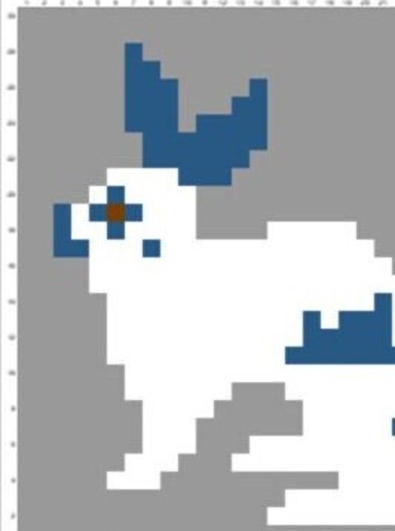 Checkered Giant Rabbit Graph - Etsy