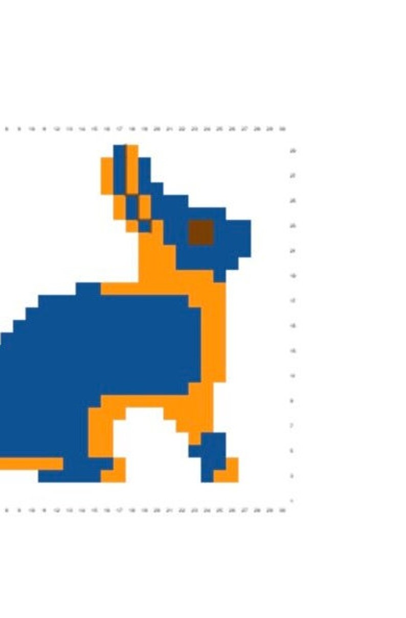 Tan Rabbit Graph - Etsy