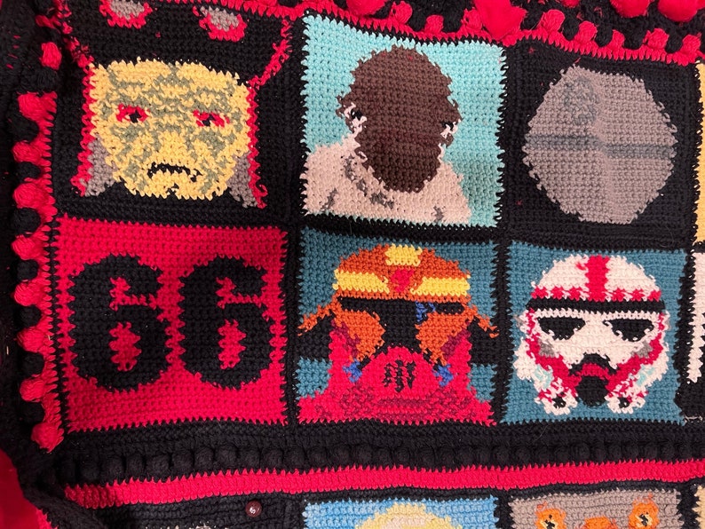 Star Wars Fan Art Crocheted Squares -SINGLE - Etsy