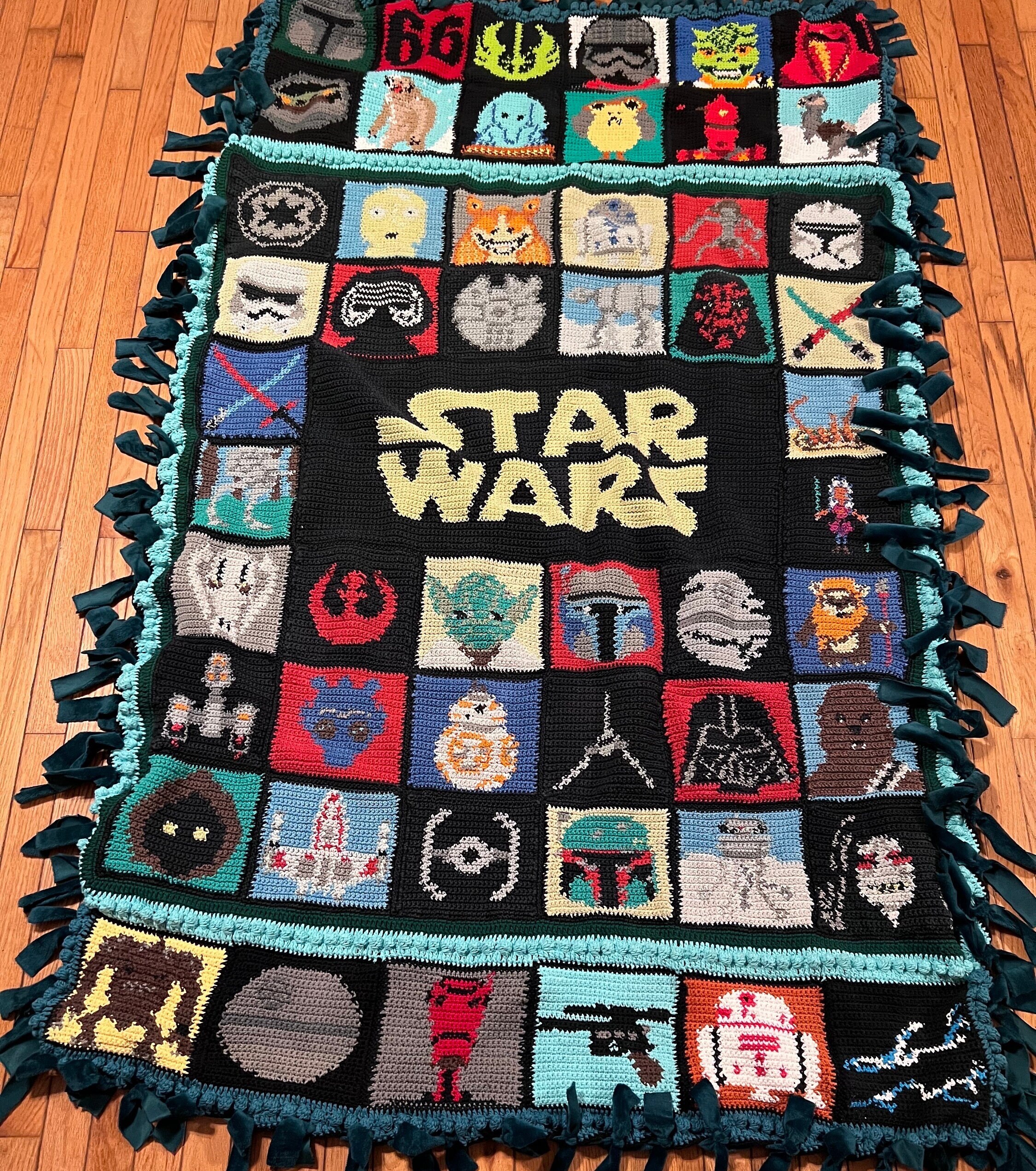 Star Wars Fan Art Crocheted Squares -SINGLE - Etsy
