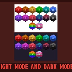 D20 Twitch Sub Badges; Image Assets; Emotes; Channel Point or Bit Badge ...