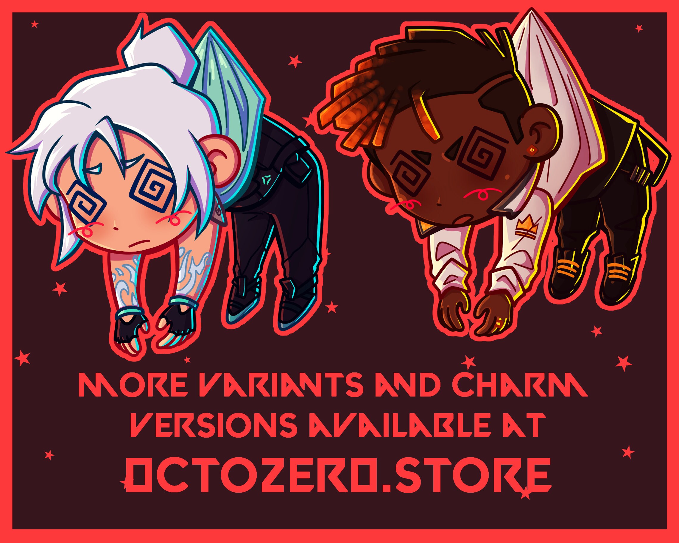 Dizzy Valorant Agents Holographic Vinyl Stickers - Etsy