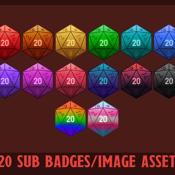 Twitch Assets Badge - Etsy
