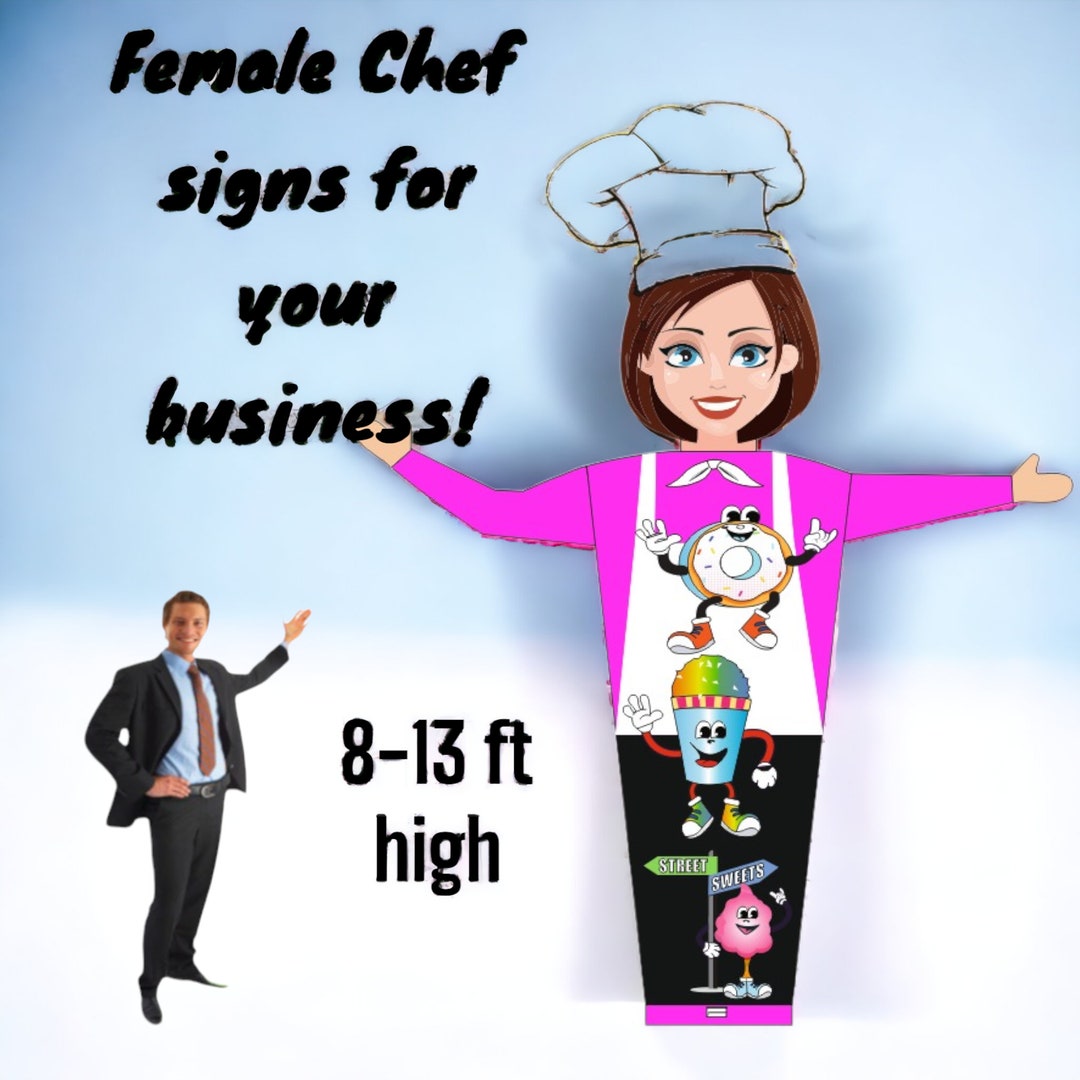 Captivate Audiences With a Giant Inflatable Female Chef - Perfect for ...
