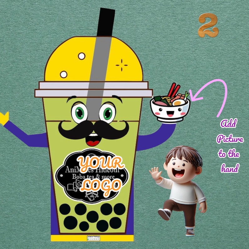 Custom Boba Tea Inflatable: Giant Outdoor Advertising Display (8-13 Ft ...