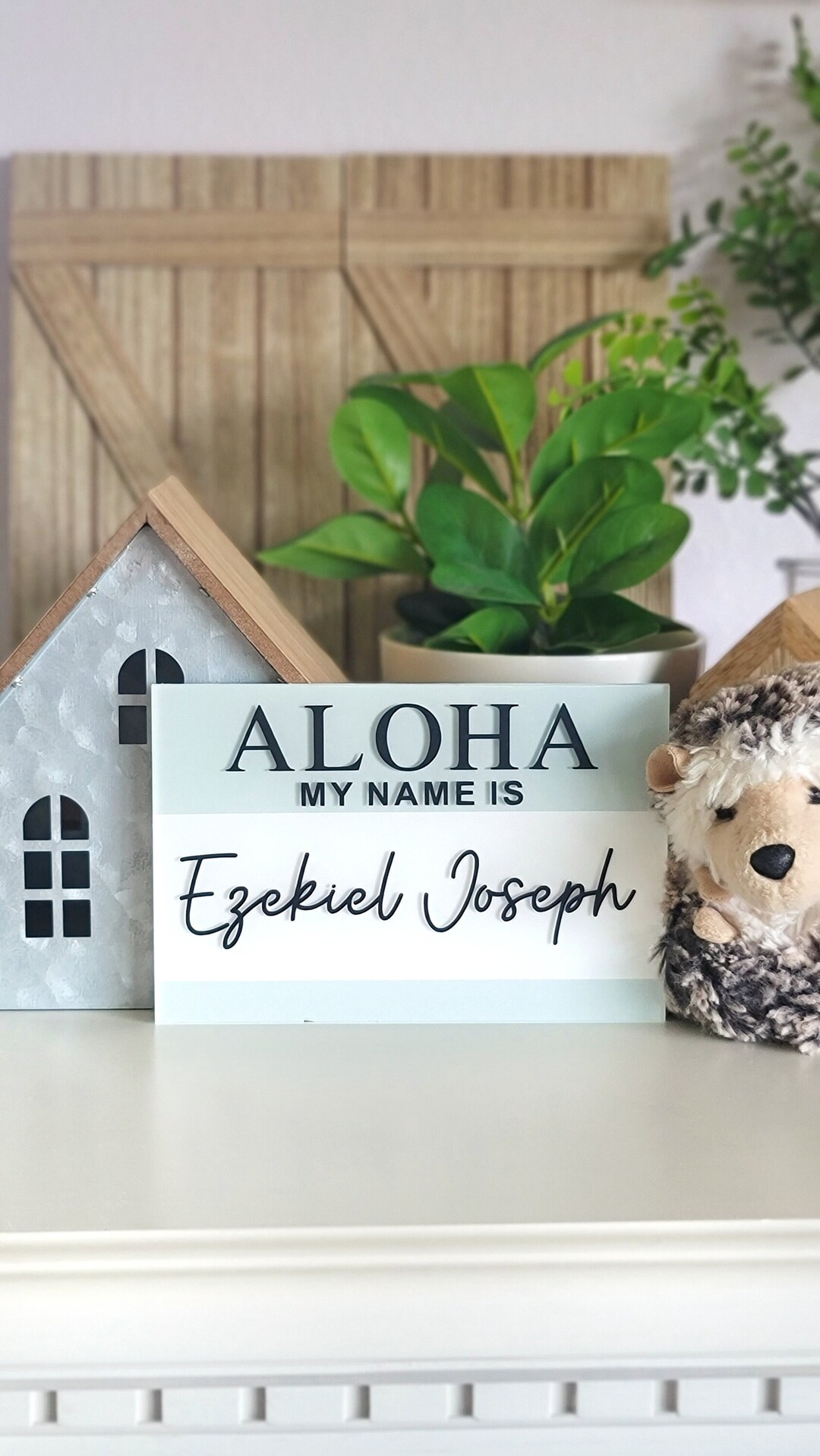 Custom Painted Hello My Name is Sign Painted Name Sign Personalized ...