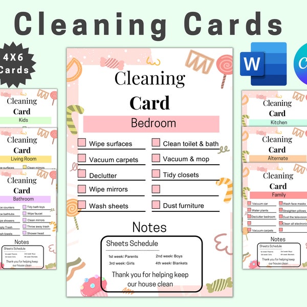 Chore Cards - Etsy
