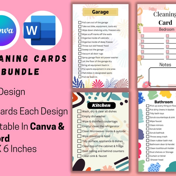 Chore Cards - Etsy