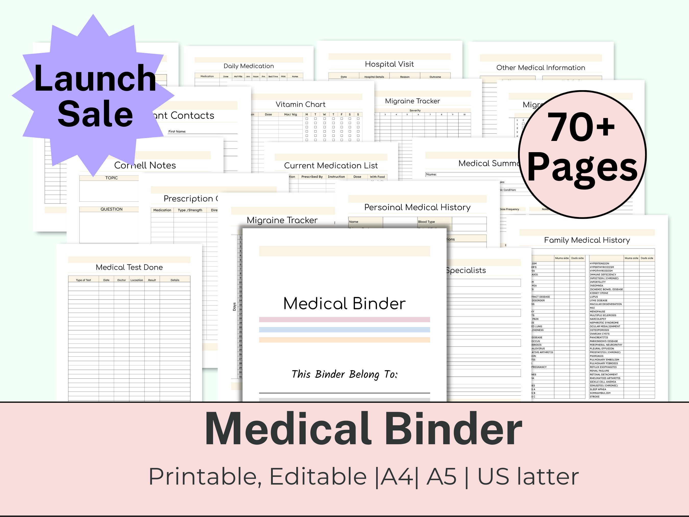 Open Binder With Health Records