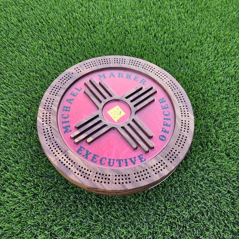 Round Cribbage Board - Etsy