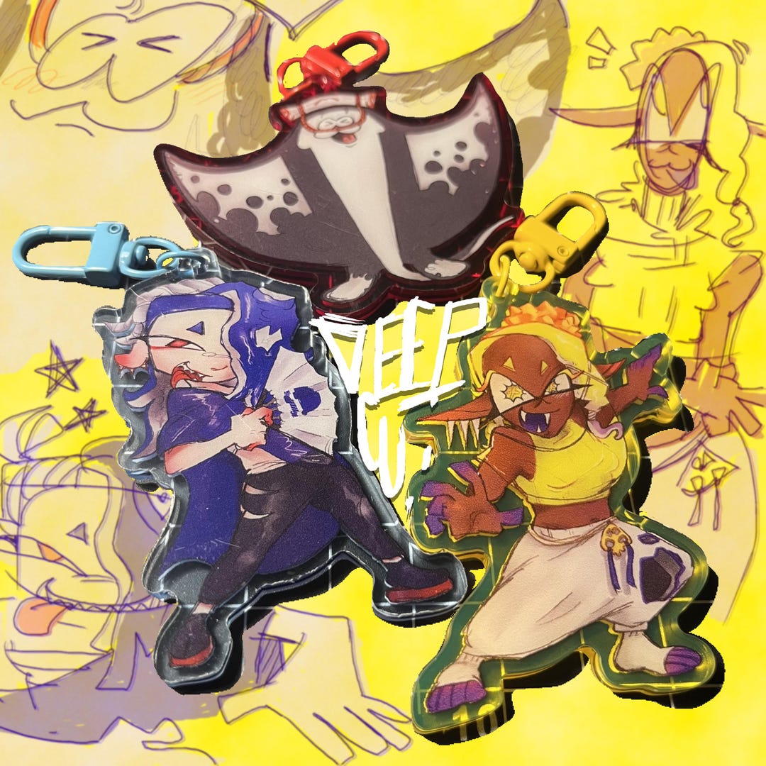 SPLATOON KEYCHARMS - Deep Cut - Shiver , Frye , Bigman - Etsy