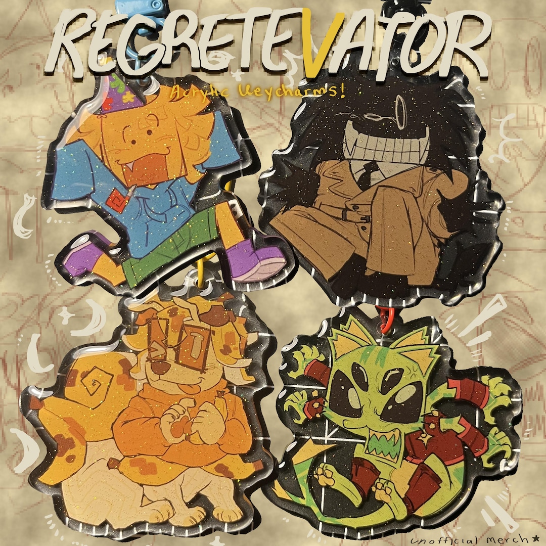 REGRETEVATOR KEYCHARMS Wave 1 - Bive , Split , Poob , Gnarpy - Etsy